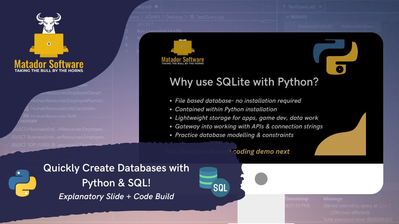 Python for Data Analysis- Create SQLite Databases Quickly with Python