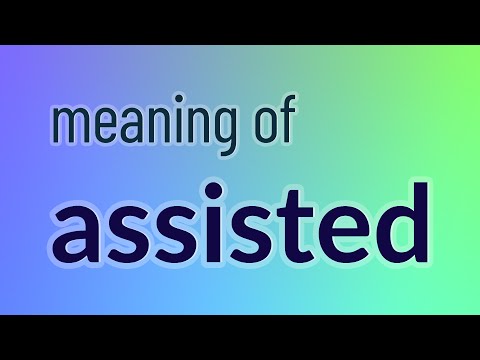 Assisted - 4 English Vocabulary Flashcards