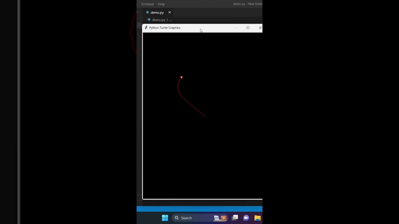 Heart ❤️ animation using python.      #python #programming #viral #shorts