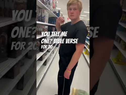 Is there anyone out there in target who could tell me one Bible verse? Christianity on the decline?