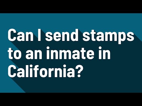 Can I send stamps to an inmate in California?