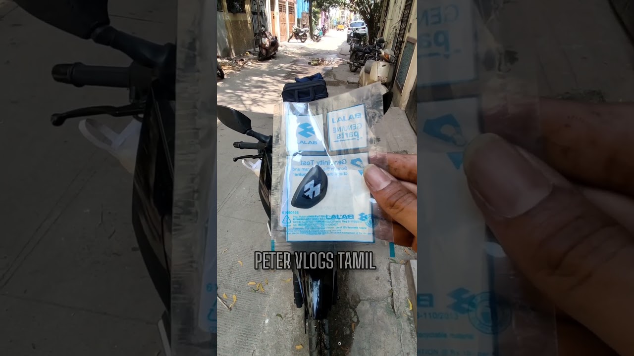 Bubble Visor & Bajaj Logo For Pulsar 220F | Peter Vlogs Tamil