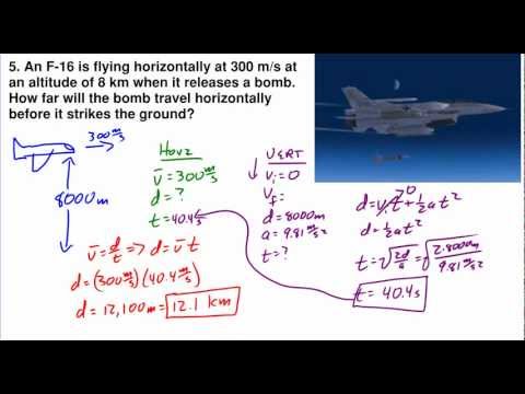 Regents Physics: Horizontal Projectile Problem Practice