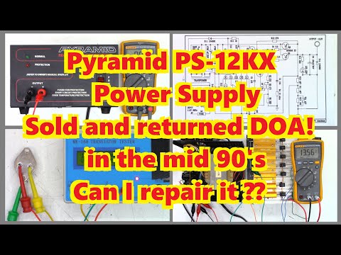 PS-12KX Pyramid Power Supply that I sold it new in the 90's and it was returned DOA. Can I fix it??
