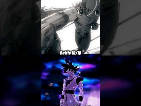 saitama manga vs Goku tui watch till end.. #saitama #goku #vs