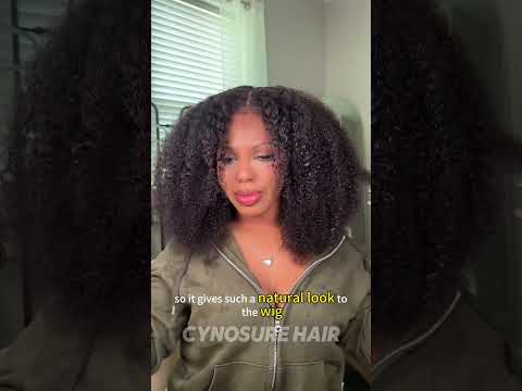 super full and thick hair,18 inch 4c edges afro curly wig#cynosurehair #4chair #afrocurly