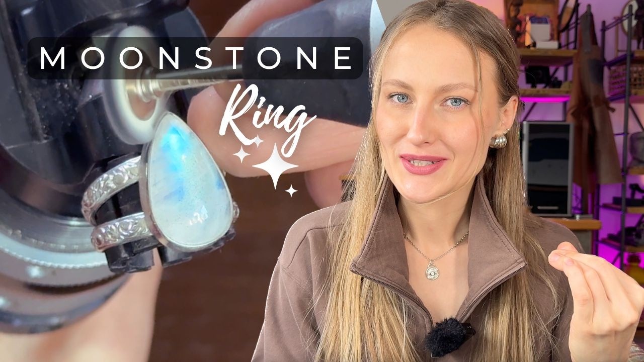 Handmade Moonstone Ring! | Full Jewelry Making Tutorial ✨