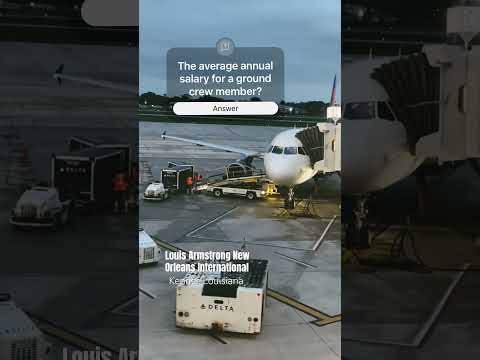 What is the Average Annual Salary for a Member of the Ground Crew? #aviation #airlines #airports
