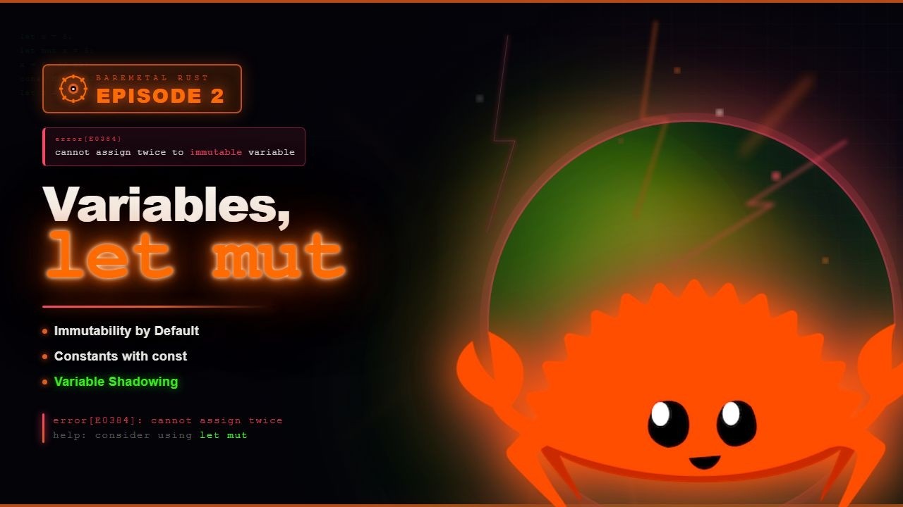 Why Rust Variables Change Everything : Rust tutorial for beginners [Ep-02]