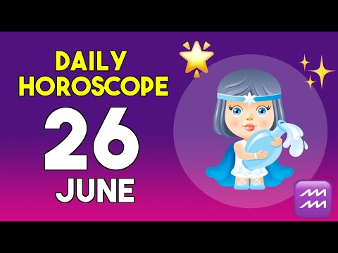 Aquarius horoscope today - June 26, 2025