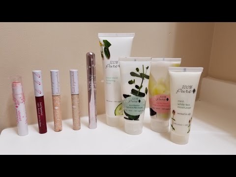 100% pure product reviews + swatches!