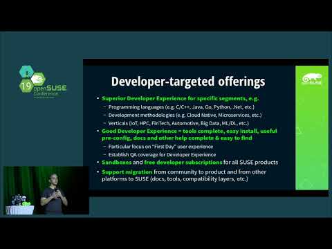 openSUSE Conference 2019 - SUSE DEVELOPER PROGRAM
