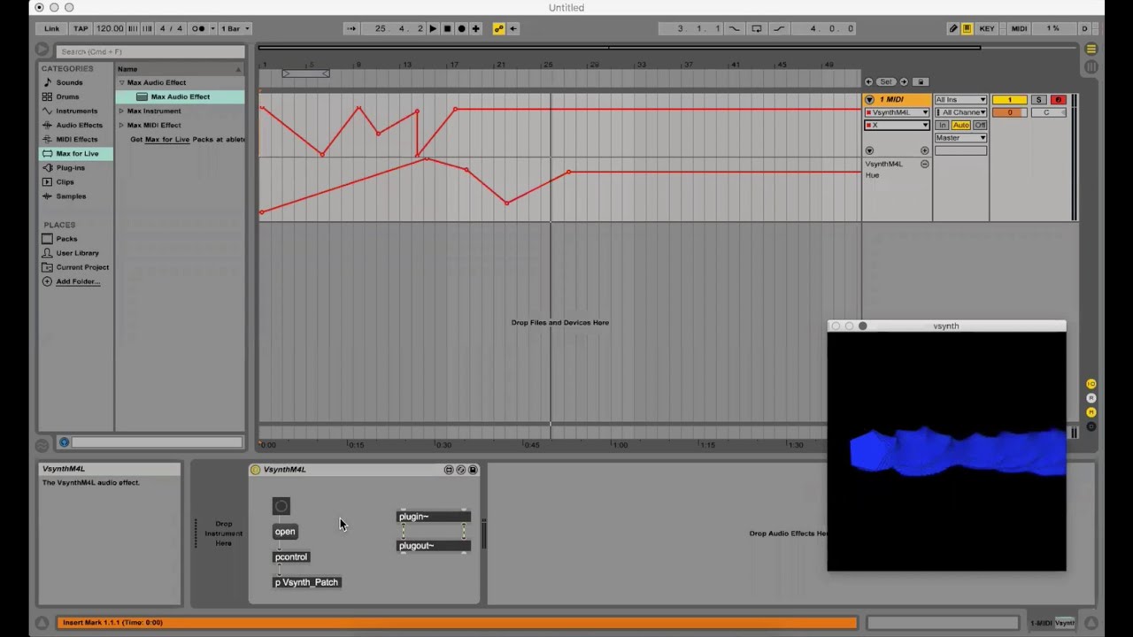 Vsynth to Max for Live