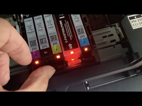 How to change an ink cartridge on a Canon Pixma printer
