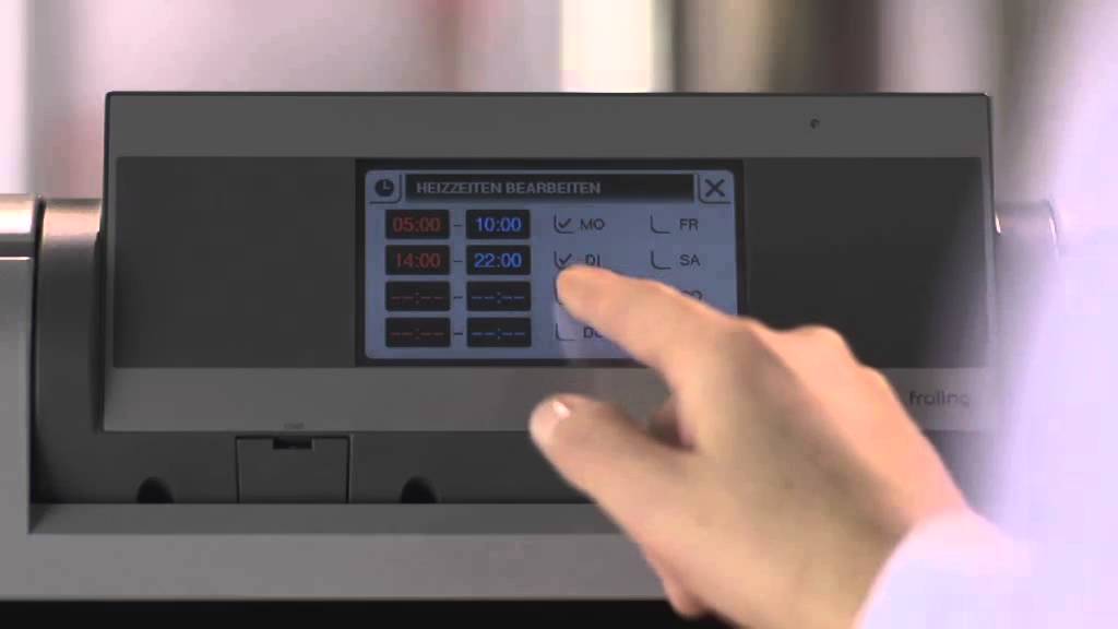 Fröling T4  - Operating the system