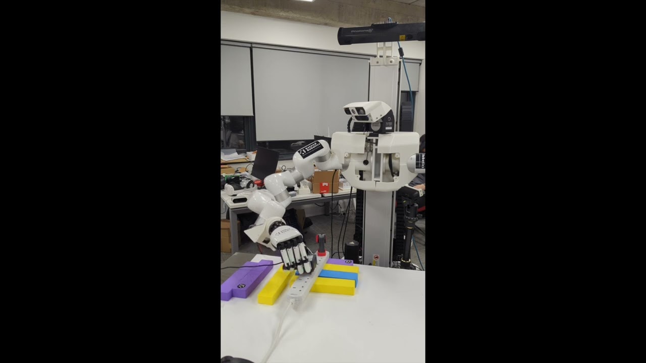 Robot play with socket plug beyond line of sight teleoperation