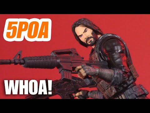 BRZRKR Review and Head Swaps! McFarlane Toys Digital Boom! Studios Keanu Reeves B Action Figure