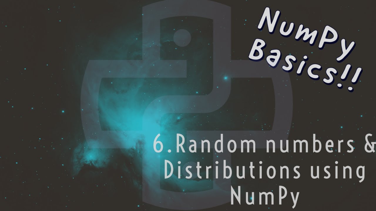 Random numbers using numpy and Distributions ! Python