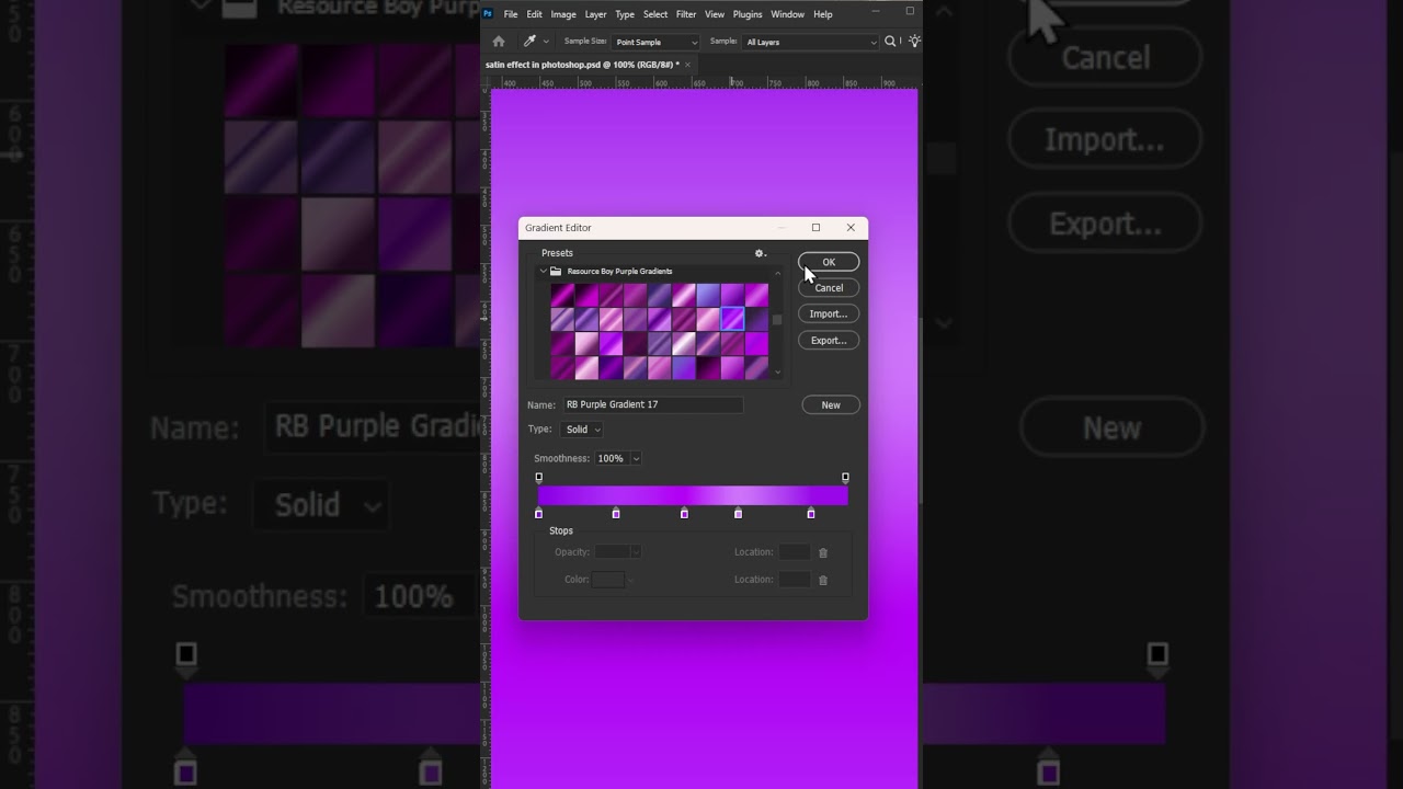 Satin effect in Adobe Photoshop cc Tutorial