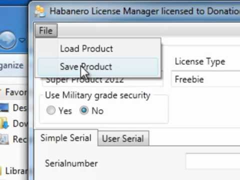 DonationCoder License Manager Demo