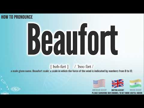 Beaufort Pronunciation | How to Pronounce (say) Beaufort CORRECTLY | Medical Meaning