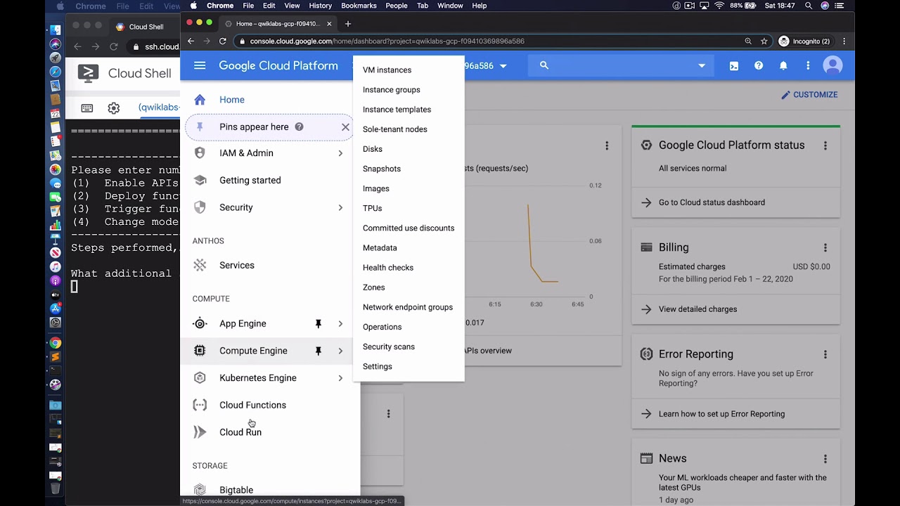 Google Cloud Functions Nodejs Demo