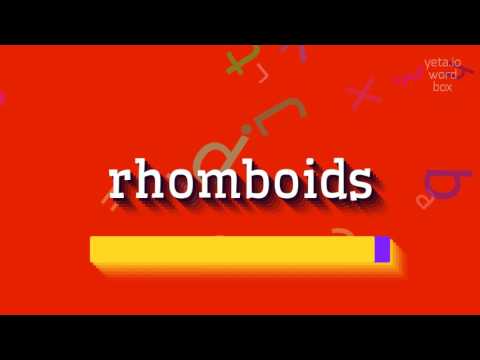 RHOMBOIDS - HOW TO PRONOUNCE IT? #rhomboids