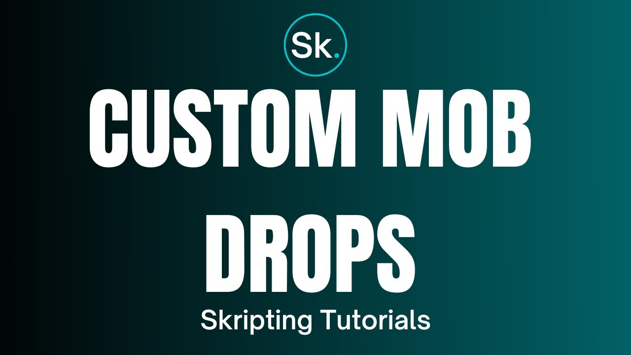 How to create Custom Mob Drops in Minecraft | Skript