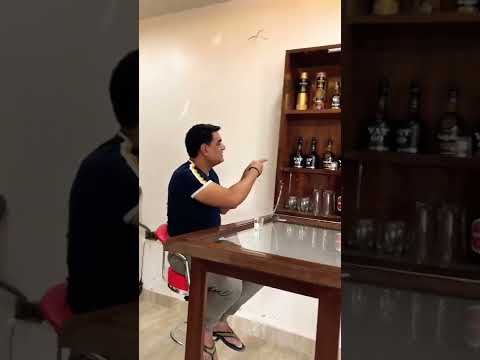 Portable bar at my home #bar design ideas #portable bars for events #home bar