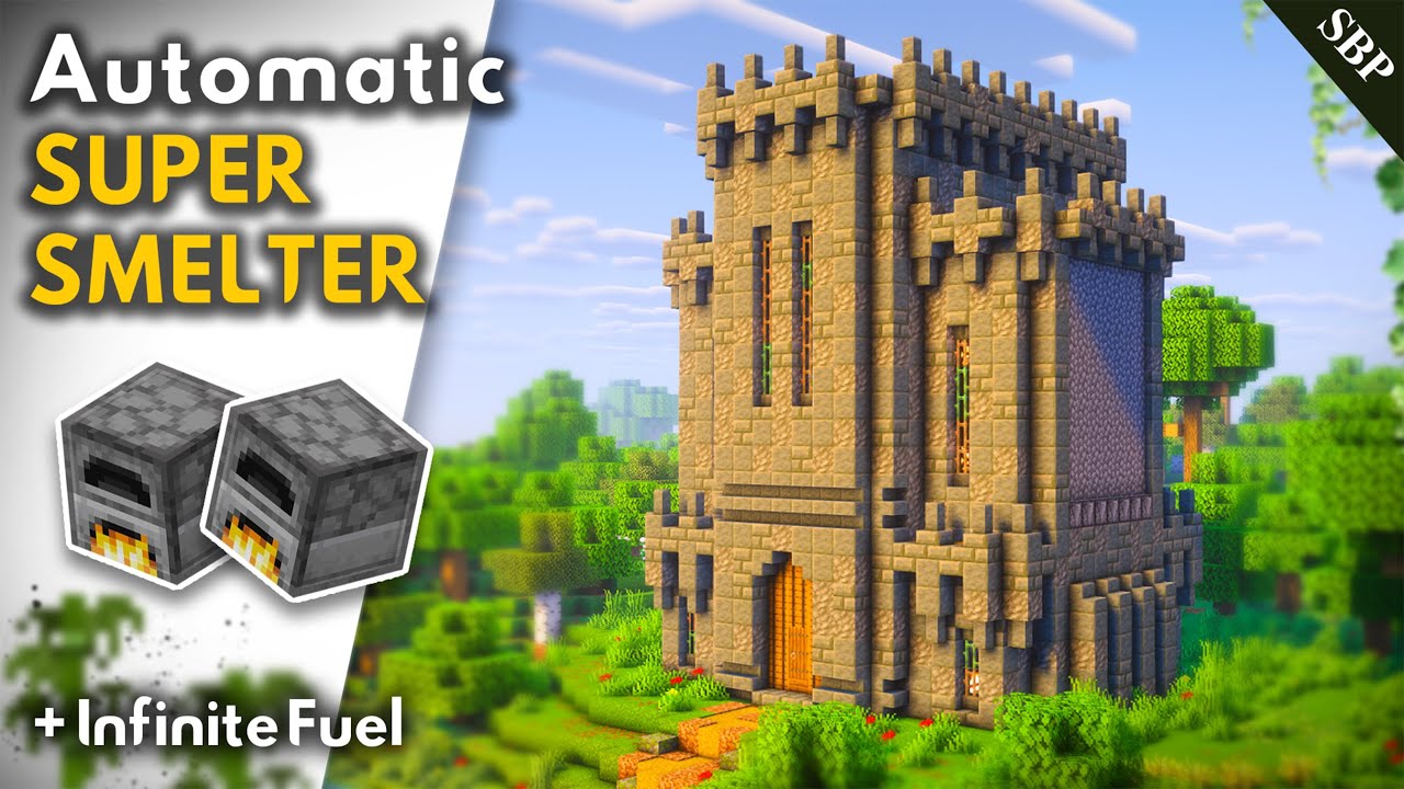 Minecraft Super Smelter | Survival Build Path #5 [Java & Bedrock] 1.21. ...