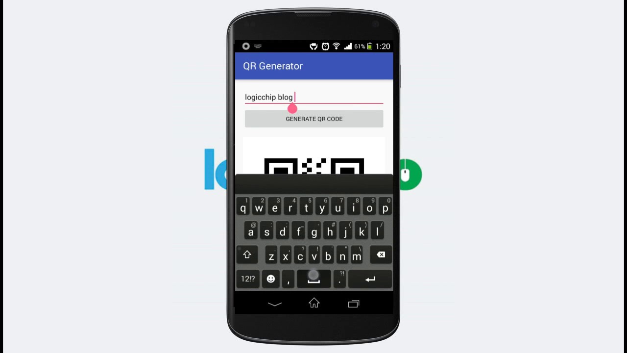 Qr code reader and generator for android