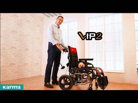 VIP2 Tilt-in-space and Reclining Folding Wheelchair | KARMA Medical