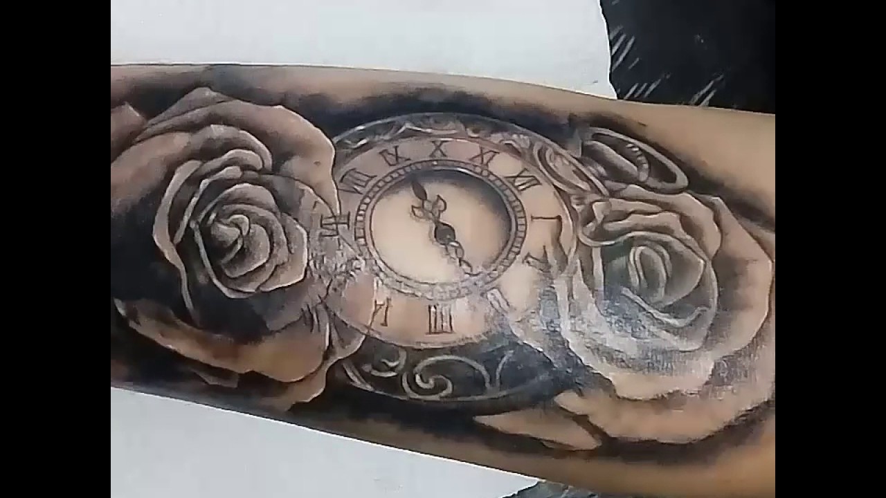 Clock & Roses