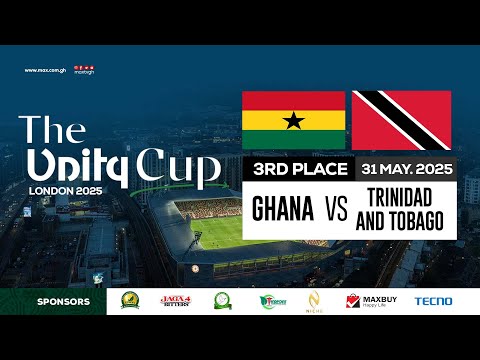 Live | Ghana vs Trinidad and Tobago | 2025 Unity Cup 3RD Place | #MaxSports