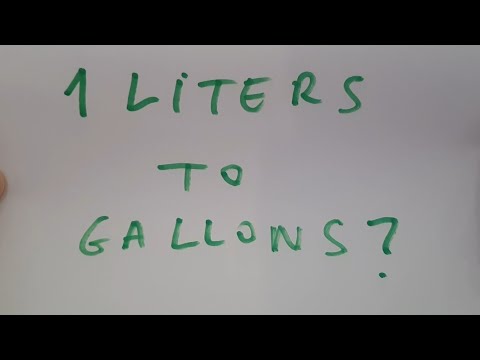 1 liter to gallons?