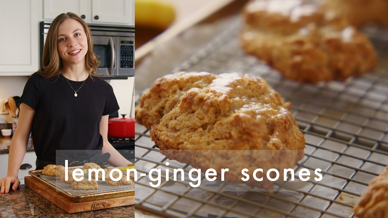 Lemon-Ginger Scones | At Home with Emma