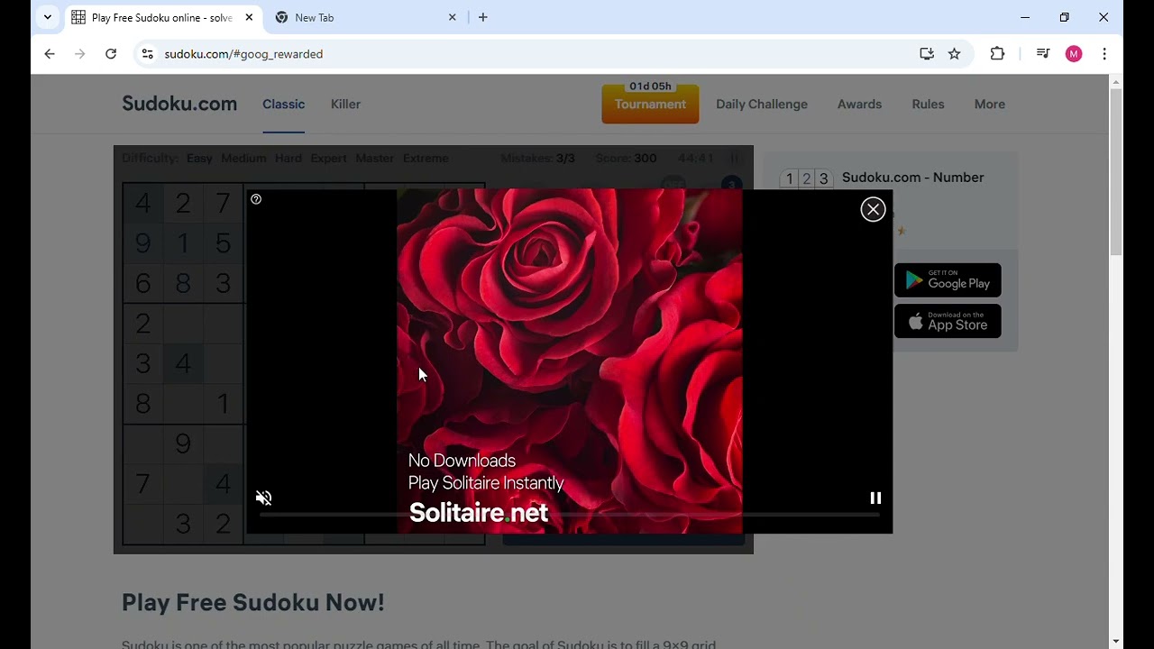 Play Free Sudoku online   solve web sudoku puzzles   Google Chrome 5 1 2025 1 59 44 PM