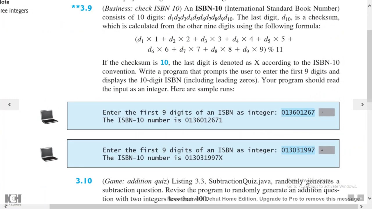 Introduction To Java Programming   Exercise 4 19a