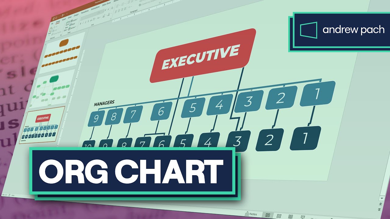 PowerPoint Organization Chart Template 🏢 Smart Art Business Slide 🧑‍💼
