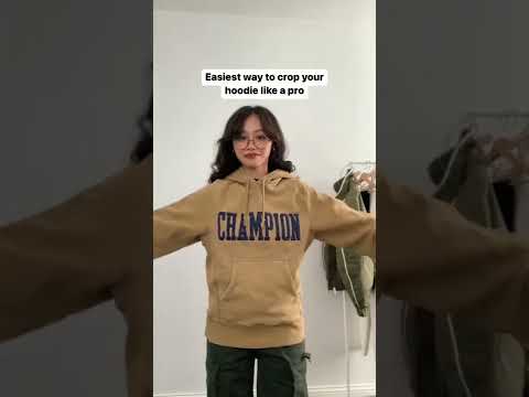 Easiest Way To Crop Your Hoodie Like A Pro #shorts