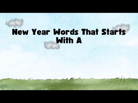 New Year Words That Starts With A