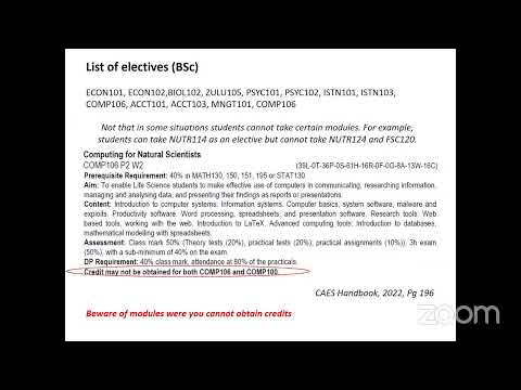 First Year Online Orientation: College of Agriculture, Engineering and Science