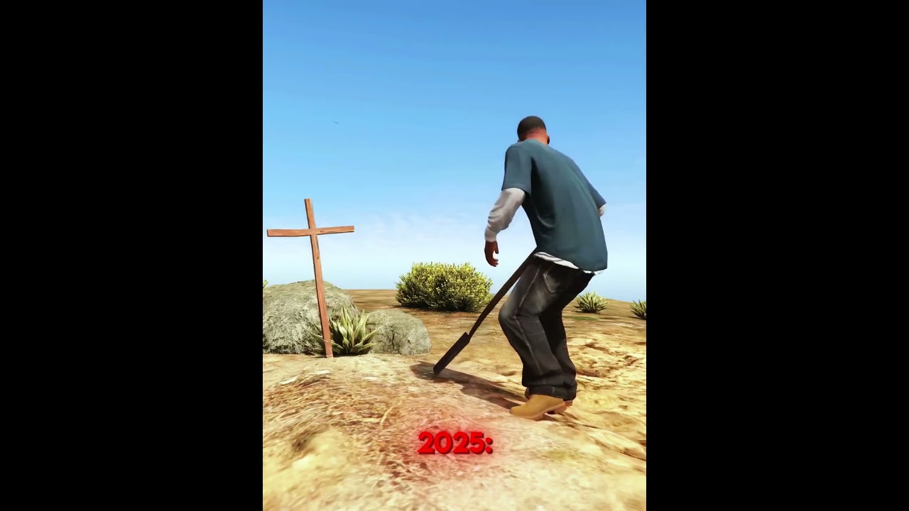 CJ’s Grave Hidden in GTA 5 Has Been Exposed 😱🕊️