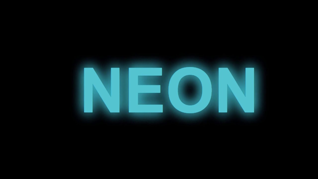 Neon Text Glowing Animation Using HTML and CSS