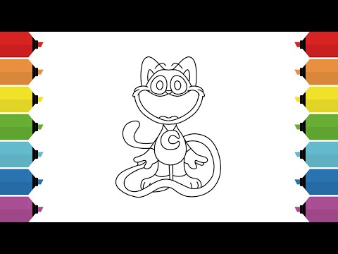 Smiling Critters CatNap Coloring Pages | Coloring Poppy Playtime Chapter 3 | NCS Music