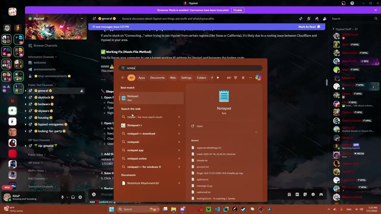 Can't connect to Hypixel?