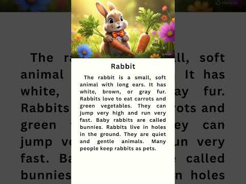 Learn English with Animals: RABBIT | Simple English Story for Beginners | English Vocabulary
