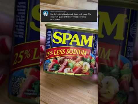 Trying out SPAM with sugar