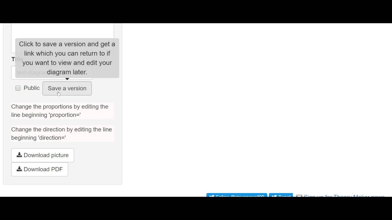 Downloading your diagram and saving it for later