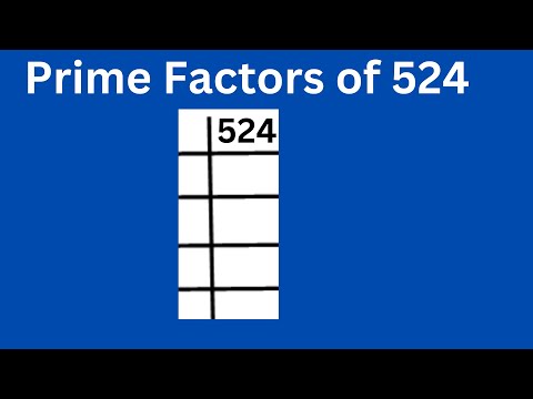 Prime factors of 524